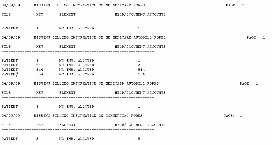 Workfile Build Prelist Report Sample